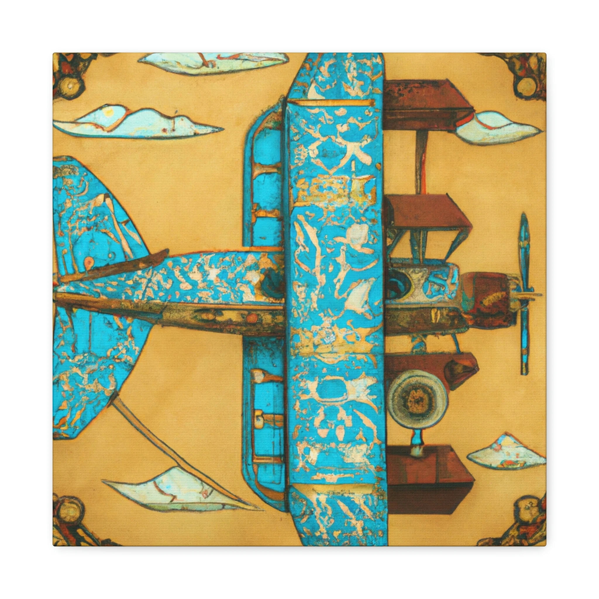 Vintage Airplane Soar - Canvas - Walmart.com