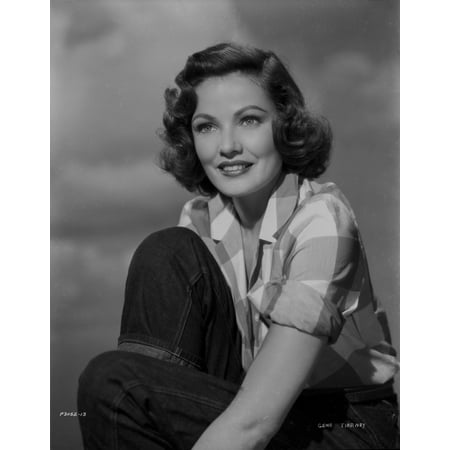 Gene Tierney Posed with Cloud as Background Photo Print (8 x 10 ...