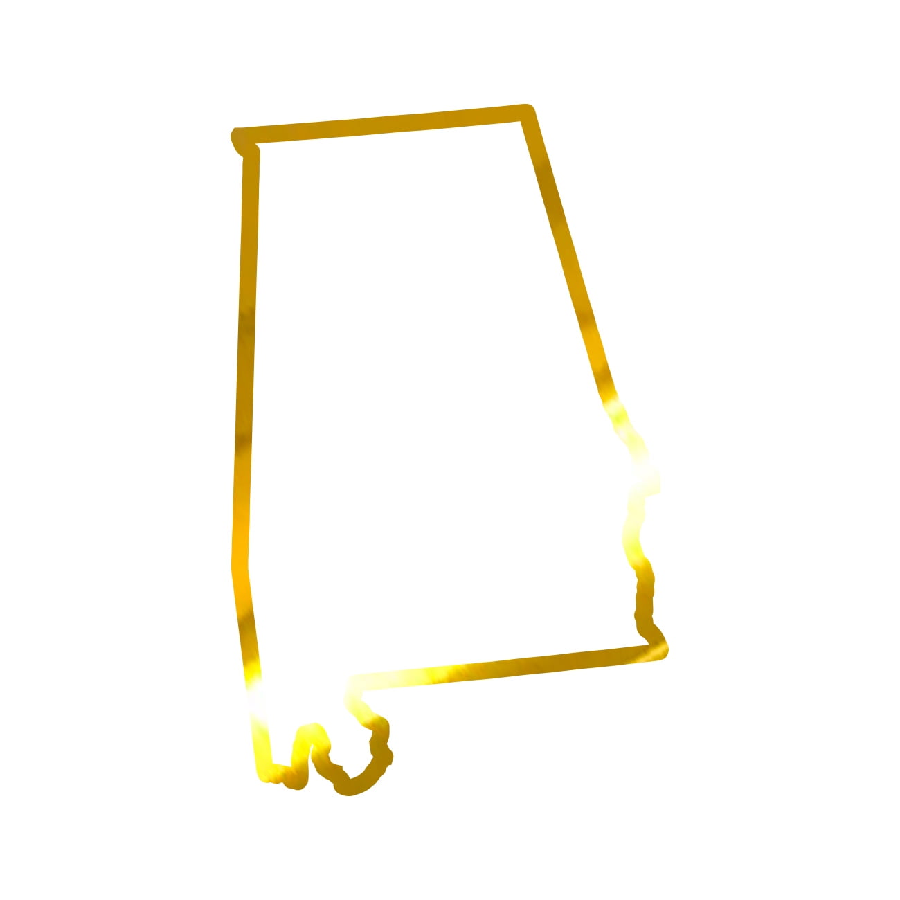 Alabama Outline Sticker Decal Die Cut - Self Adhesive Vinyl ...