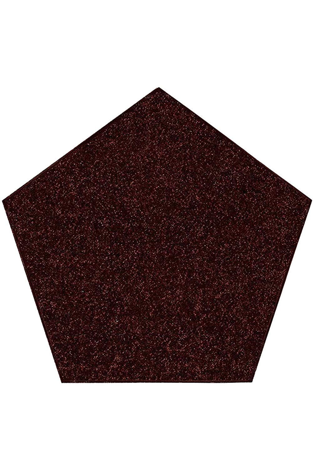 Bright House Solid Color Area Rugs Chocolate - 9' Pentagon - Walmart.com