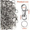 40PCS Swivel Clasps Lanyard Snap Hooks, 20PCS Small Lobster Claw ...