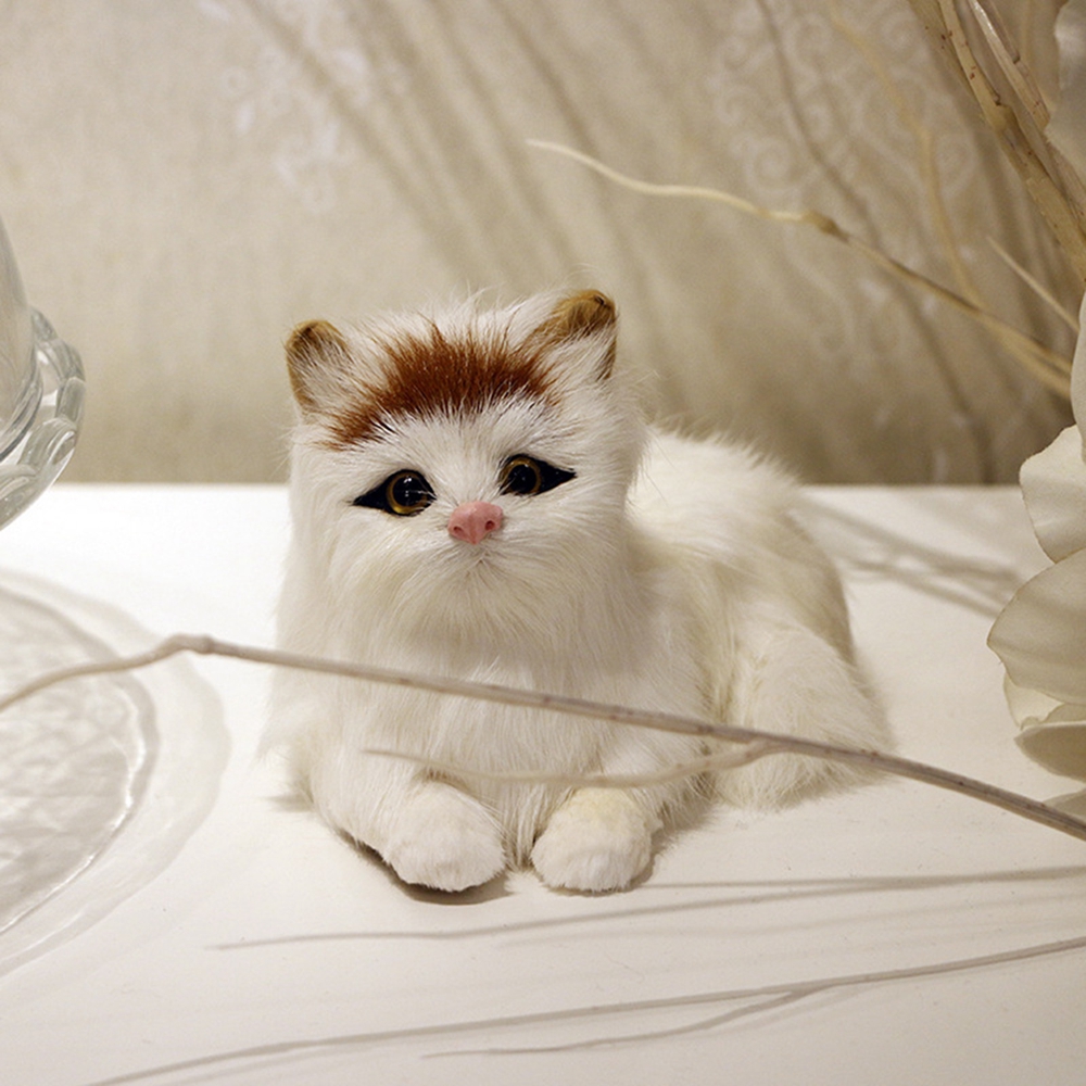 Jlong Simulation Cat Toys Plush, Simulation Animal Models Children's ...