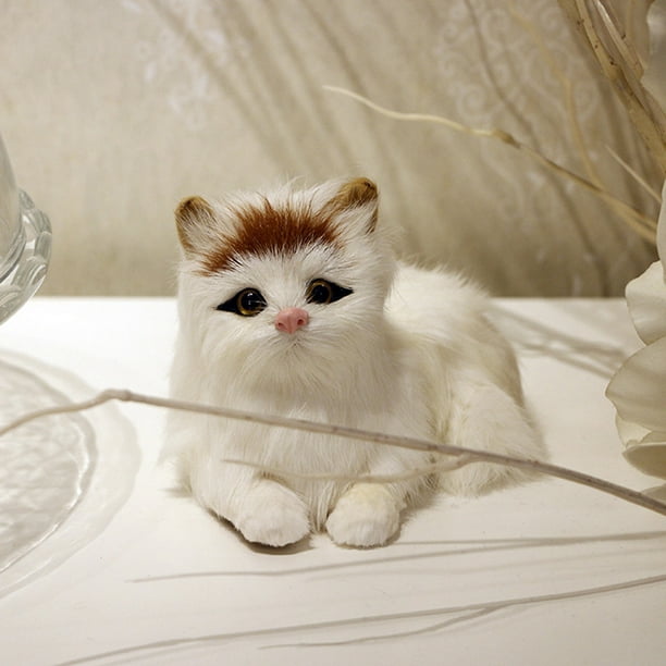 Jlong Simulation Cat Toys Plush, Simulation Animal Models Children's ...