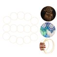 ETHZZLE 15Pcs Metal Hoops Beige Solid Wire Wreath Frames for Creative ...