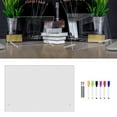 Acrylic Desktop Memo Board Desk Whiteboard Writing Board with Pens ...
