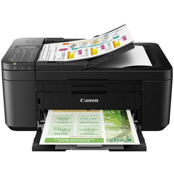 Canon PIXMA TR4725 Wireless All-in-One Printer (Black), Compact & easy ...