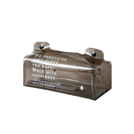 Tissues Cover Transparent Visible Waterproof Snap Button Napkin Box ...