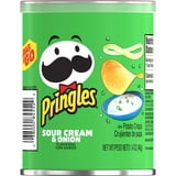 Pringles Sour Cream and Onion Potato Crisps, Single Serve 1.4 Oz Cans ...