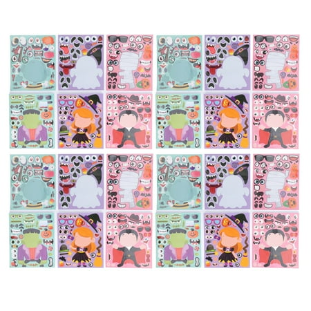 Facial Expressions Stickers, 17 X 14cm Cartoon Sticker Easy To Use ...