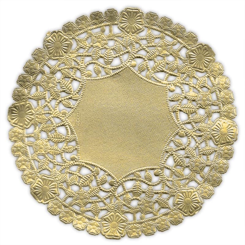 10" Gold Doilies | Quantity: 50 by Paper Mart - Walmart.com