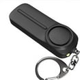 Black Safesound Personal Alarm Keychain Mini Key Chain With LED Light ...