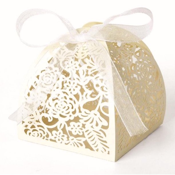 50pcs Laser Cut Boxes Favor Boxes Lace Candy Boxes For Wedding Bridal ...