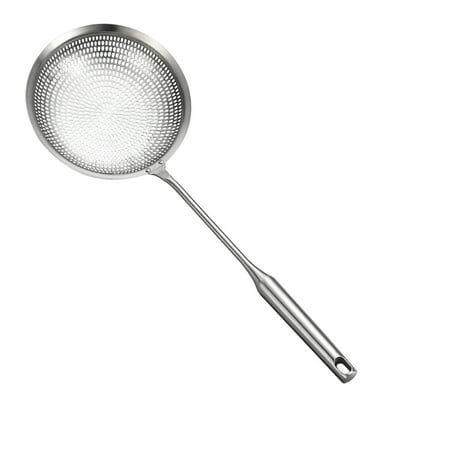 Konesky Stainless Steel Large Slotted Strainer,Large Hot Pot Spoon ...