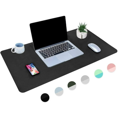 Dual Sided Ofce Desk Pad - 31.5" 15.7" PU Leather Mouse Pad, -Slip Ofce ...