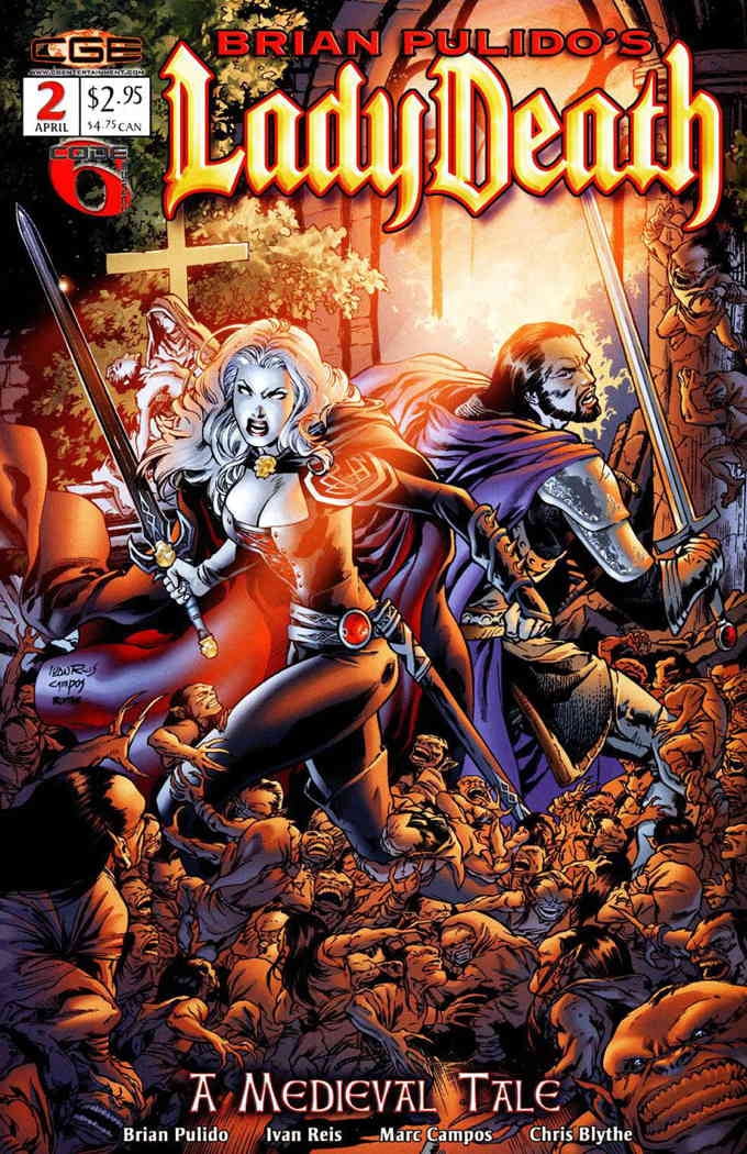 Lady Death: A Medieval Tale (Brian Pulido's ) #2 VF ; CrossGen Comic ...