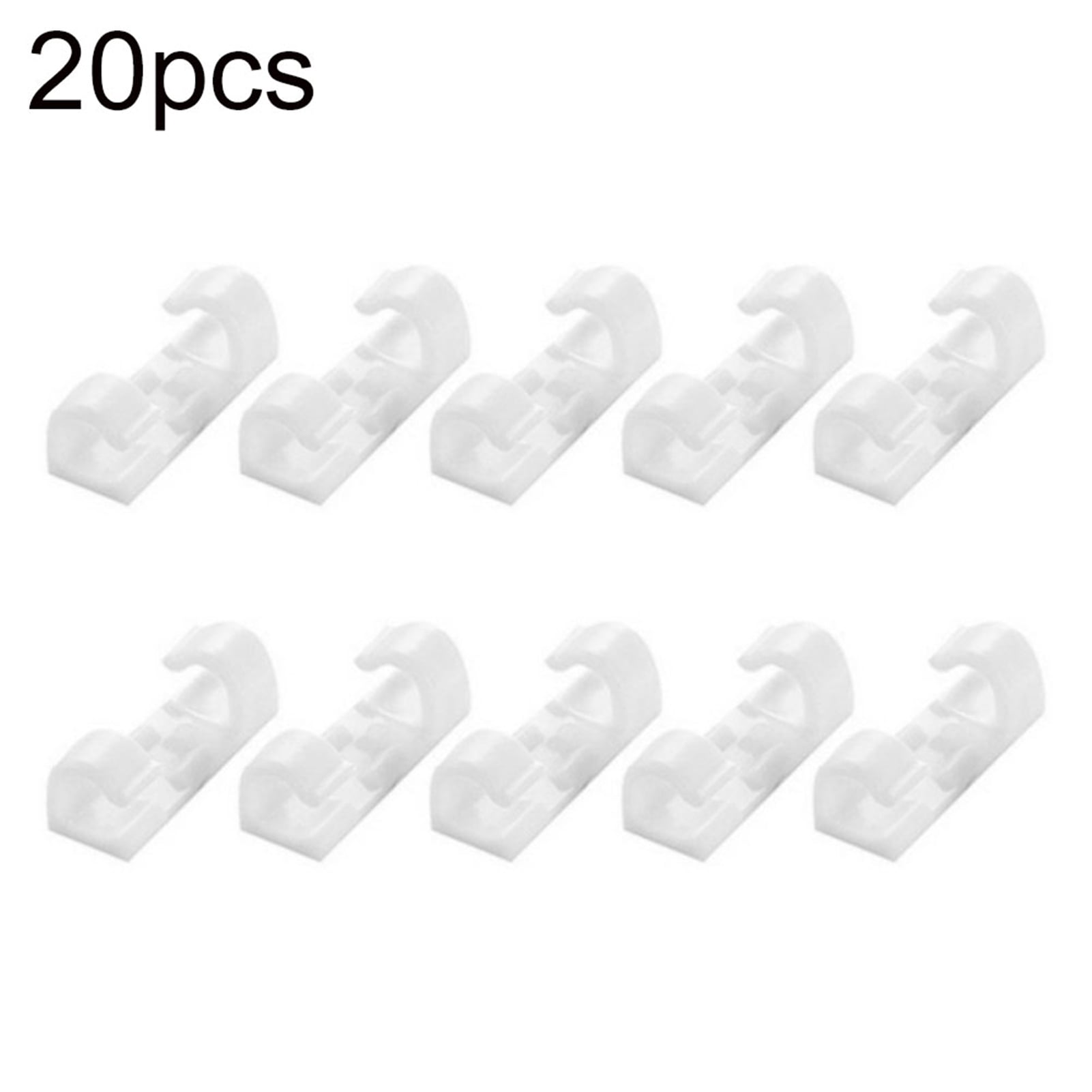 20Pcs Long Lasting Cable Clips, Desktop Cord Holder Hider, Charging ...