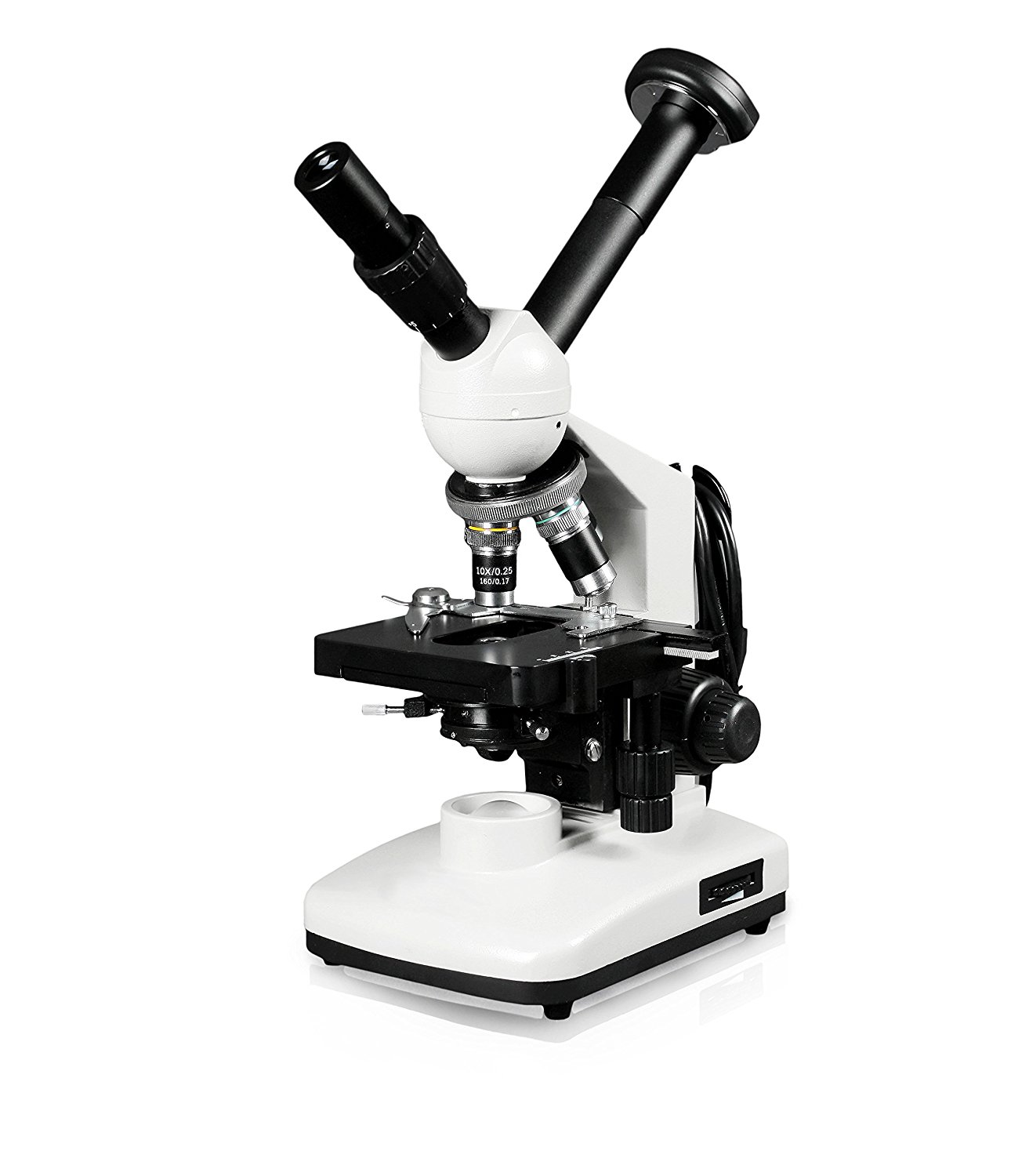 Vision Scientific Dual View Compound Microscope 10x WF Eyepieces 40x Vision Scientific Dual View Compound Microscope 10x WF Eyepieces 40x