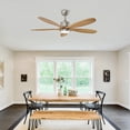 52" Ceiling Fan with Lights Quiet DC Motor Ceiling Fans 6 Speed Levels ...