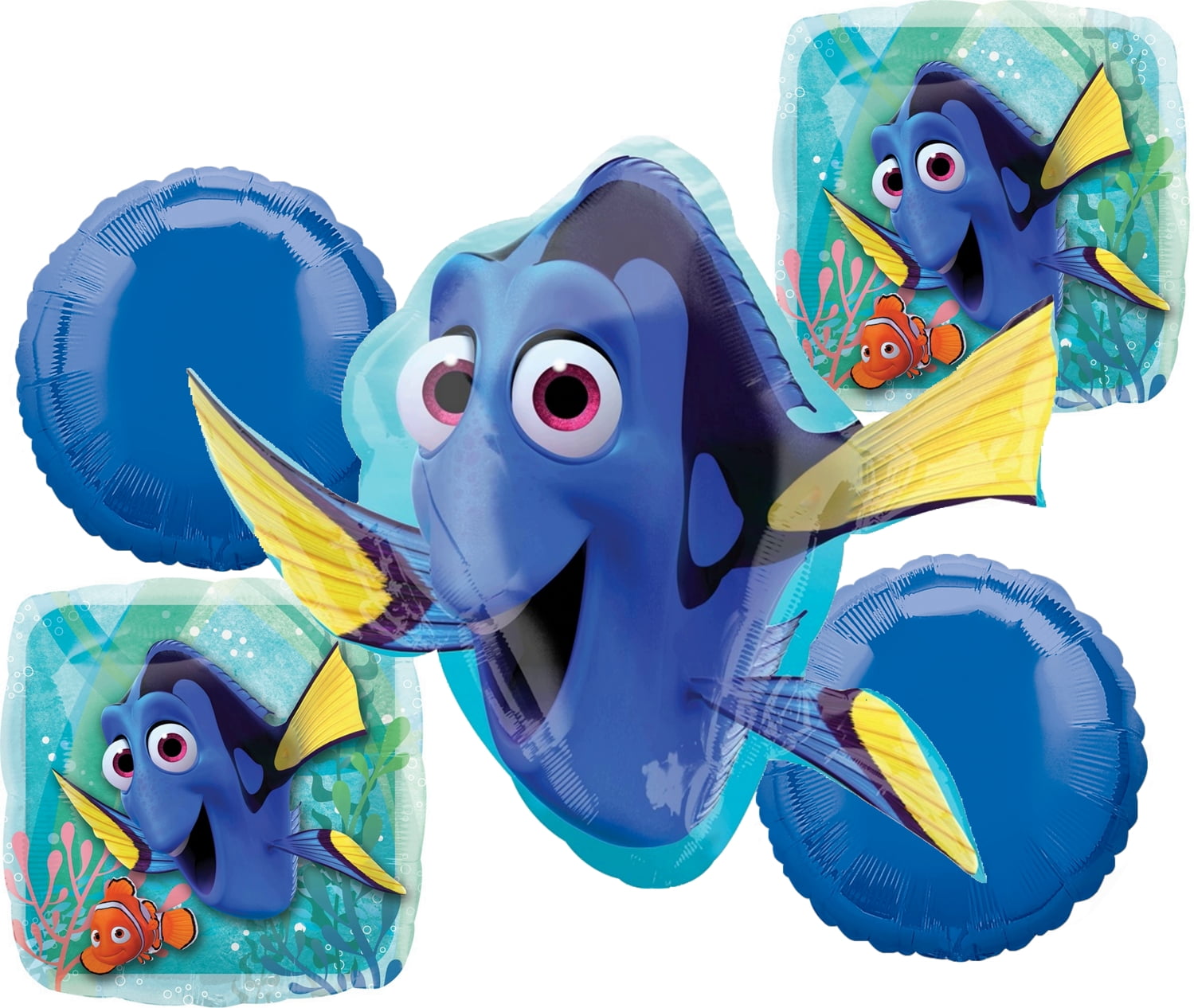Disney Finding Dory Birthday Balloon Bouquet Combo Mylar Foil Balloon ...