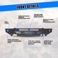 Modular 3 IN 1 Design Steel Front Bumper+Side Wing+Winch Plate For 2019 ...