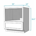 Craftline Ready to Assemble White Shaker Microwave Cabinet - Walmart.com