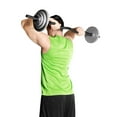 CAP Barbell Standard Threaded Solid Easy Curl Bar, 47-Inch, Black ...