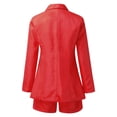Bibifish Women Three Piece Sets Blazer Jacket Square Neck Crop Tube ...