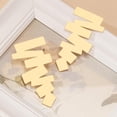 Asymmetrical Geometric Design Retro Exaggerated Stud Earrings For Women ...