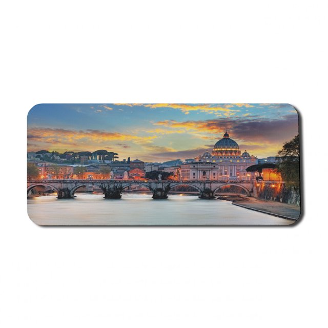 Italy Computer Mouse Pad, Vatican Rome View in the Evening Landmark ...