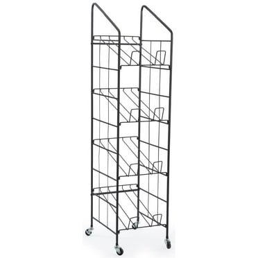 Portable Magazine Display Rack, 12 Pockets, Spinning Tiered Holders ...