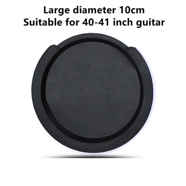 Black Acoustic Guitar Sound Hole Cover Silica gel Muffler Cover For ...