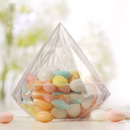 Transparent Shape Candy Box Clear Plastic Container Box Transparent ...
