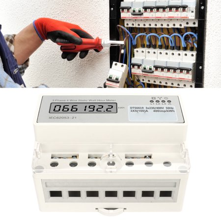 Power Meter, AC230V 400V 3 Phase 4 Wire Electricity Meter Impact For ...