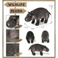 DolliBu Hippo Stuffed Animal - Huggable Hippopotamus Plush, Adorable ...