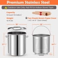 64QT Stainless Steel Seafood Boil Pot with 200,000BTU Propane Burner ...
