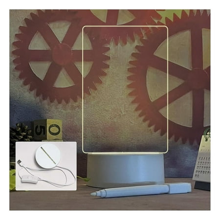Transparent Luminous Acrylic Note Board With Pen Acrylic Dry Erase ...