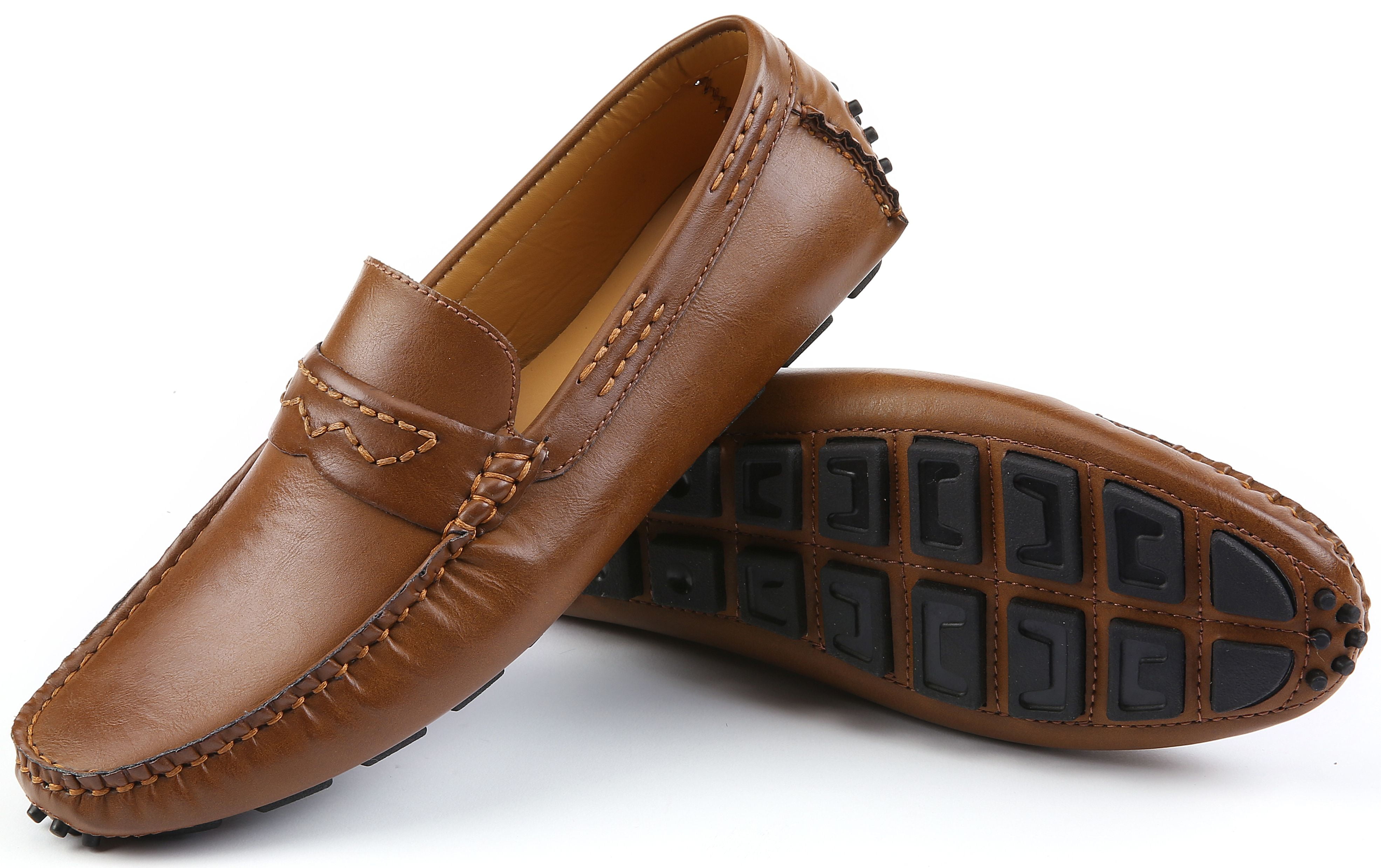Mio Marino Men’s Traditional Suave Penny Loafer - Walmart.com