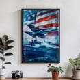 Affixzi America 250 Armed Forces Patriotic Poster, USA Military Tribute ...