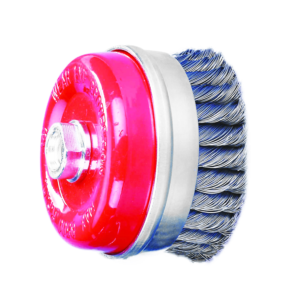 Robtec Twist Wire Cup Brush 0 02 Wire 3 1 2 X 5 8 11 Threaded Robtec Twist Wire Cup Brush 0 02 Wire 3 1 2 X 5 8 11 Threaded
