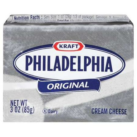 Kraft Philadelphia: Cream Original Cheese, 3 Oz - Walmart.com