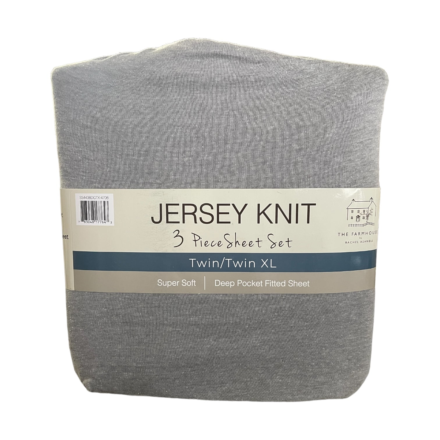 Farmhouse by Rachel Ashwell Jersey Knit 3 Piece Sheet Set, Twin/Twin XL ...