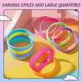 50 Rubber Bracelets bulk Silicone Bracelets Bulk Neon Blank Rubber ...
