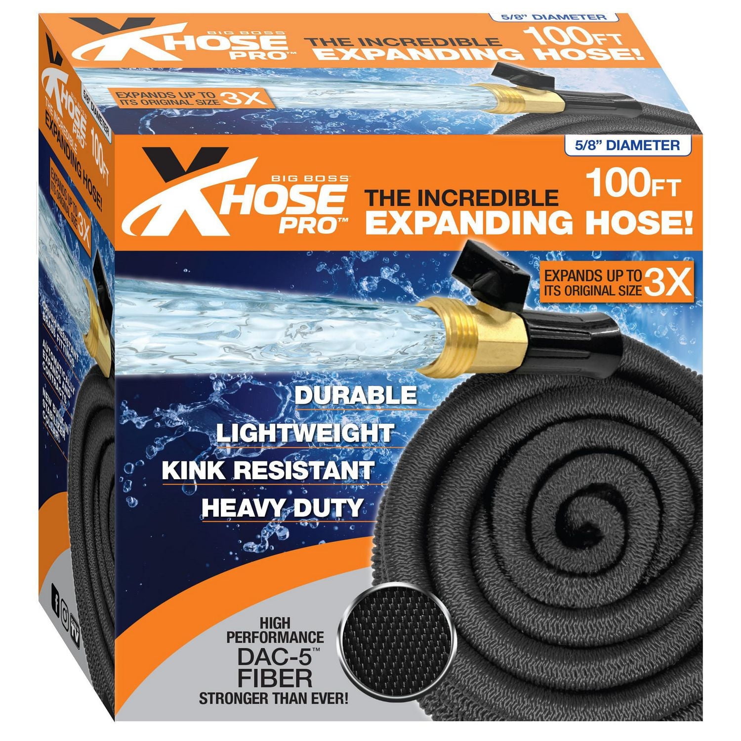 Click here for Big Boss X Hose Big Boss Xhose Pro 100 Ft 5/8 Ligh... prices