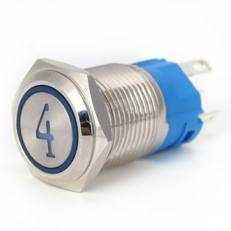 2PCS Momentary Push Button, Push Button Switch, ON/Off 16mm For ...