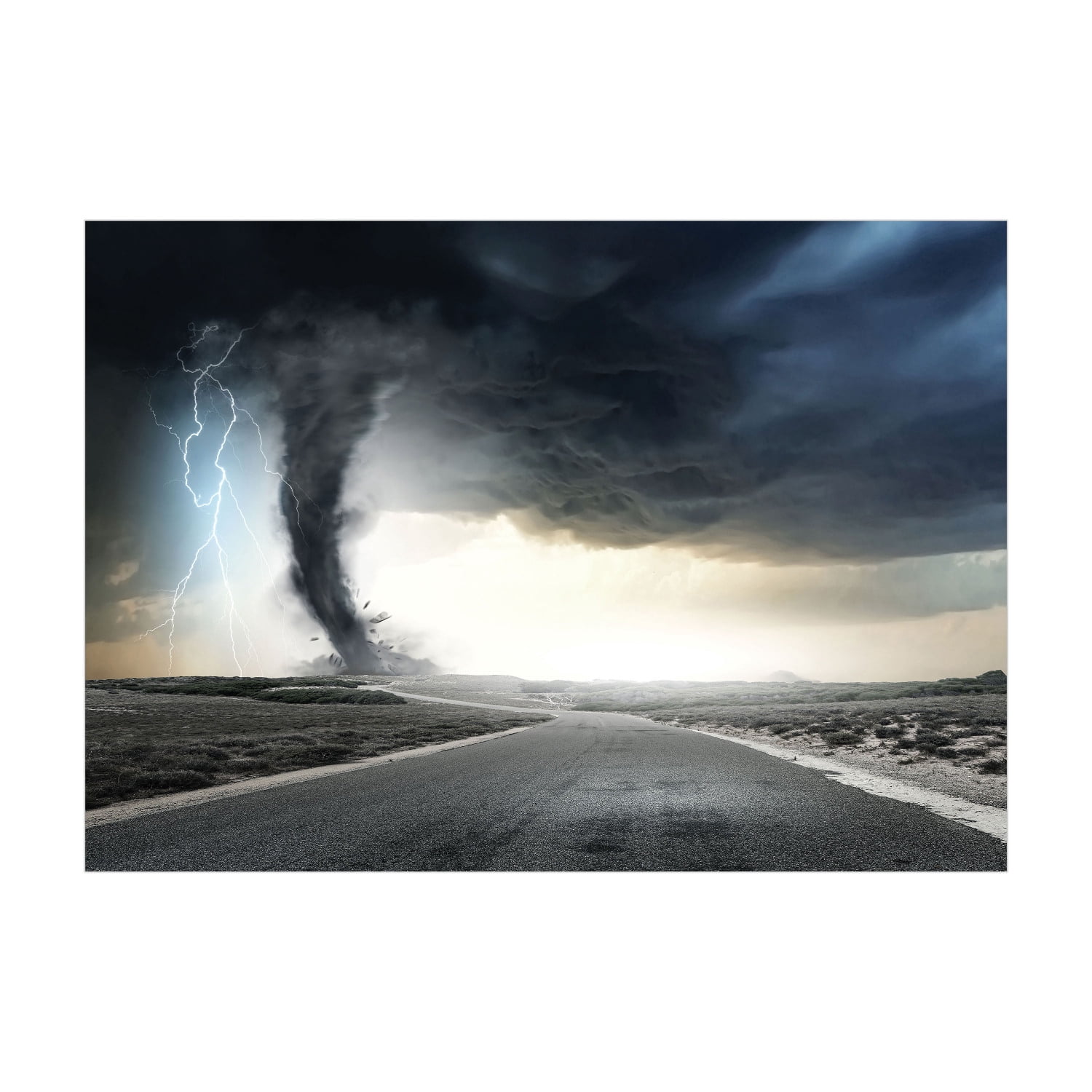 Ambesonne Nature Jigsaw Puzzle, Black Tornado Funnel Gas, Heirloom ...