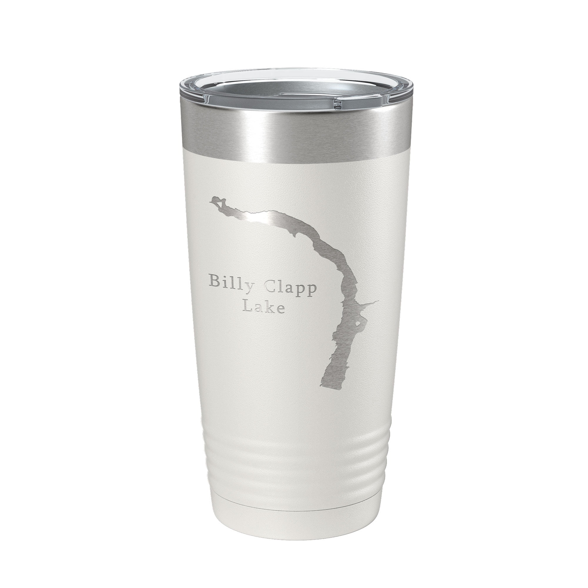Billy Clapp Lake Map Tumbler Travel Mug Insulated Laser Engraved Coffee ...