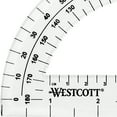 Westcott 6 inch Student Clear Plastic Circular Protractor Tool, 1 Piece ...