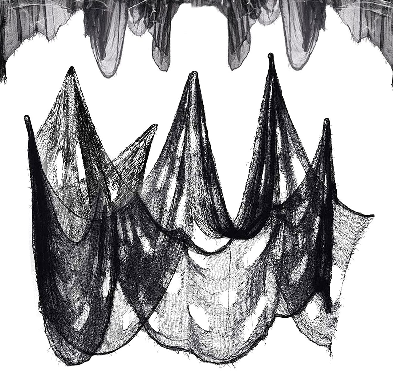 Super Size Halloween Black Creepy Cloth, Spooky Fabric Cloth Entryways ...