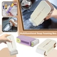 Blarkrus Soap Dish with Brush, Built-in Soap Box and Scrubbing Brush ...