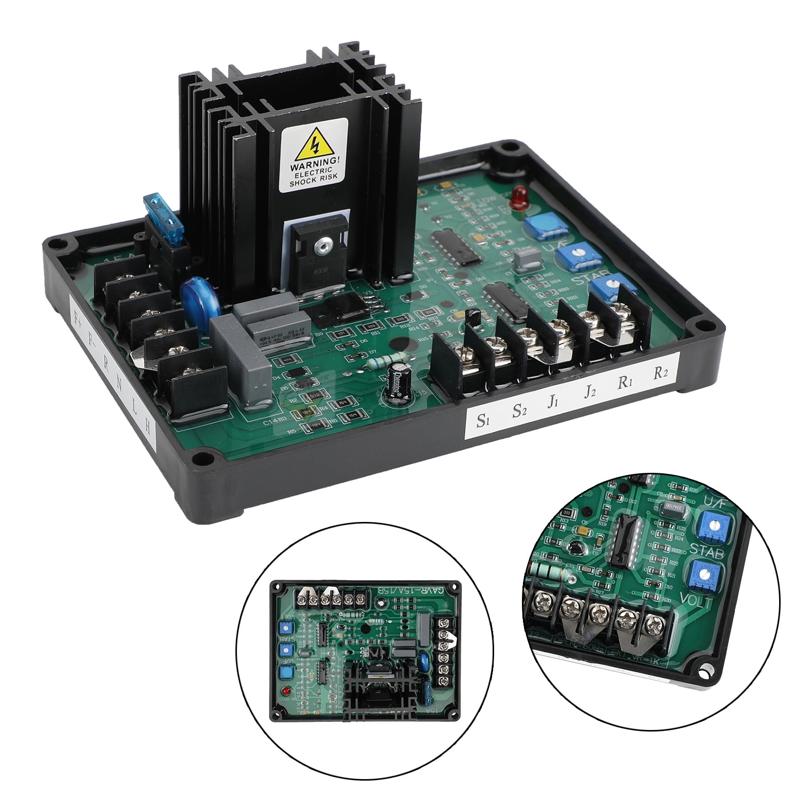 GAVR-15A AVR Universal Automatic Voltage Regulator Generator 15A 220V ...